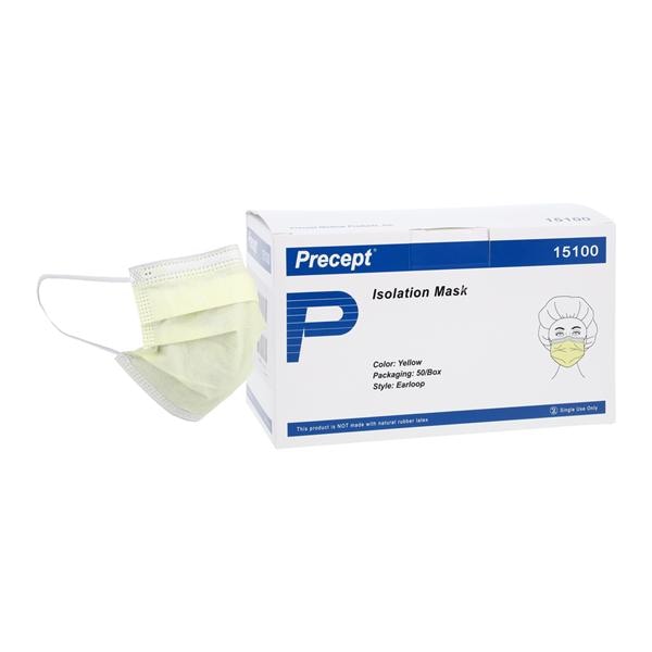 Precept Procedure Mask Pleated Earloops Mask - Case of 500 - 15100 ...