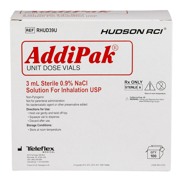 Addipak® Sodium Chloride 0.9% Inhalation Solution Unit Dose Vial 3 mL ...