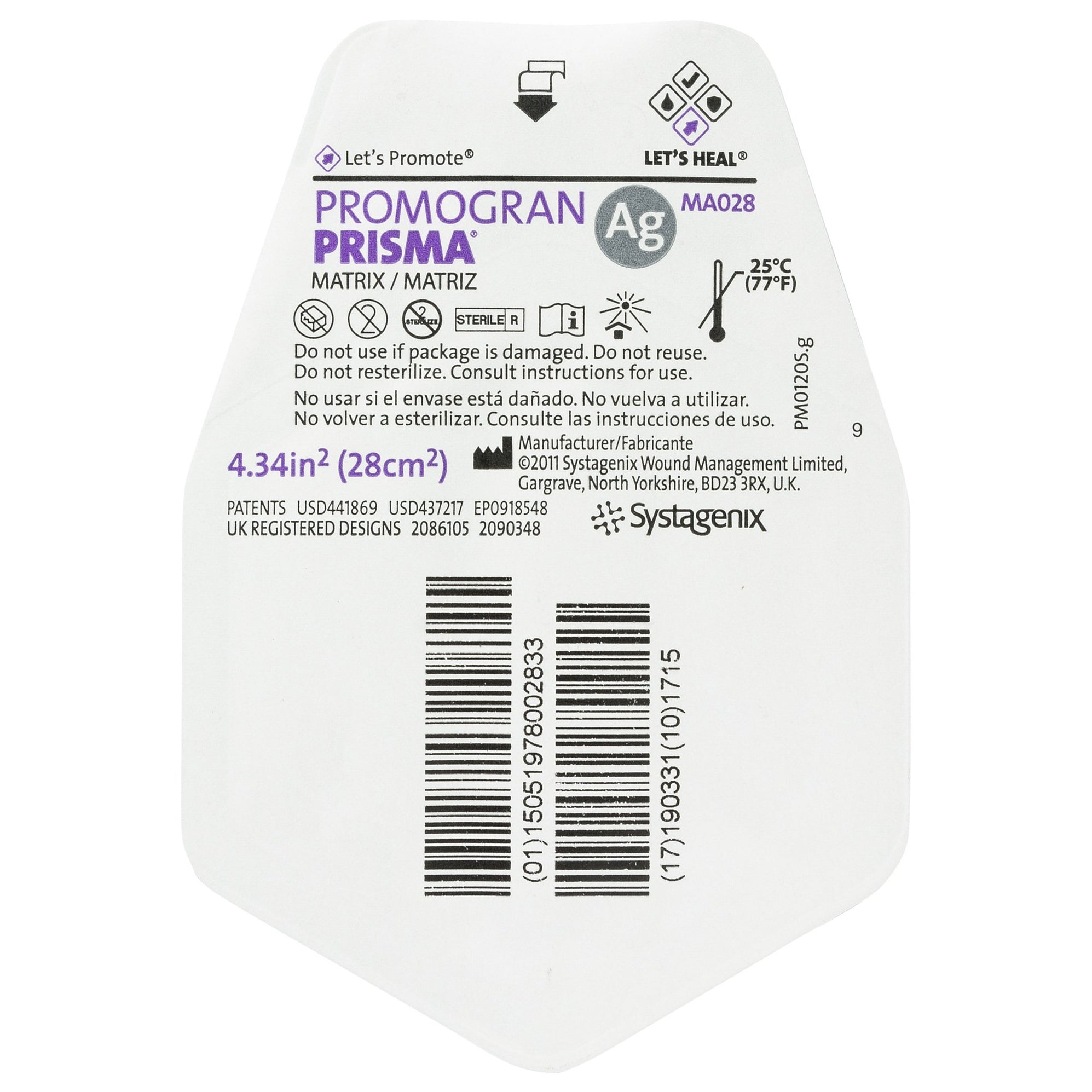 3M™ Promogran Prisma™ Collagen Matrix Dressing - MA028 — Medical Supply ...