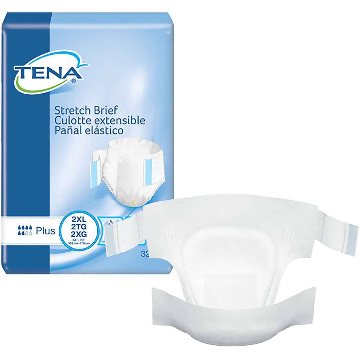 TENA® Stretch™ Plus Adult Incontinence Brief — Medical Supply Surplus