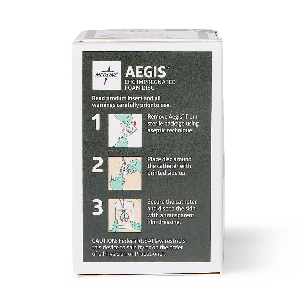 Aegis CHG-Impregnated Foam Disc 1" - Box of 10 — Medical Supply Surplus