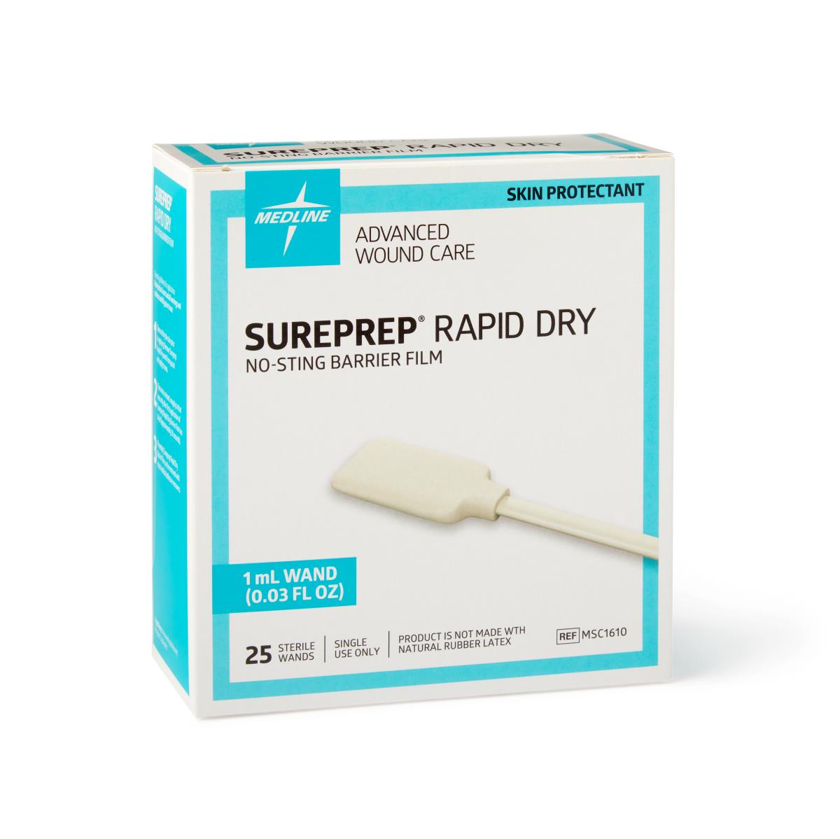 SurePrep Rapid Dry No Sting Barrier Wand -MSC1610 — Medical Supply Surplus