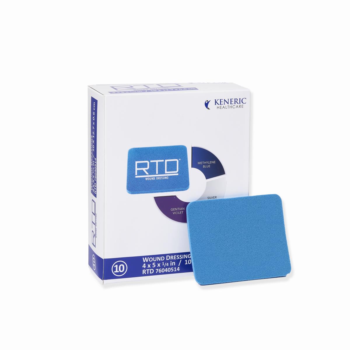 RTD 4" x 5" Wound Dressing with Silver - 76040514 — Medical Supply Surplus