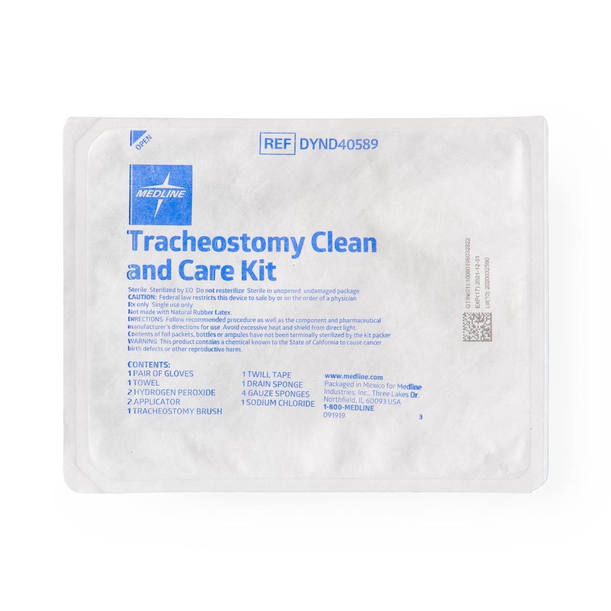 Tracheostomy Clean and Care Kits W/ Saline & Peroxide - DYND40589 ...