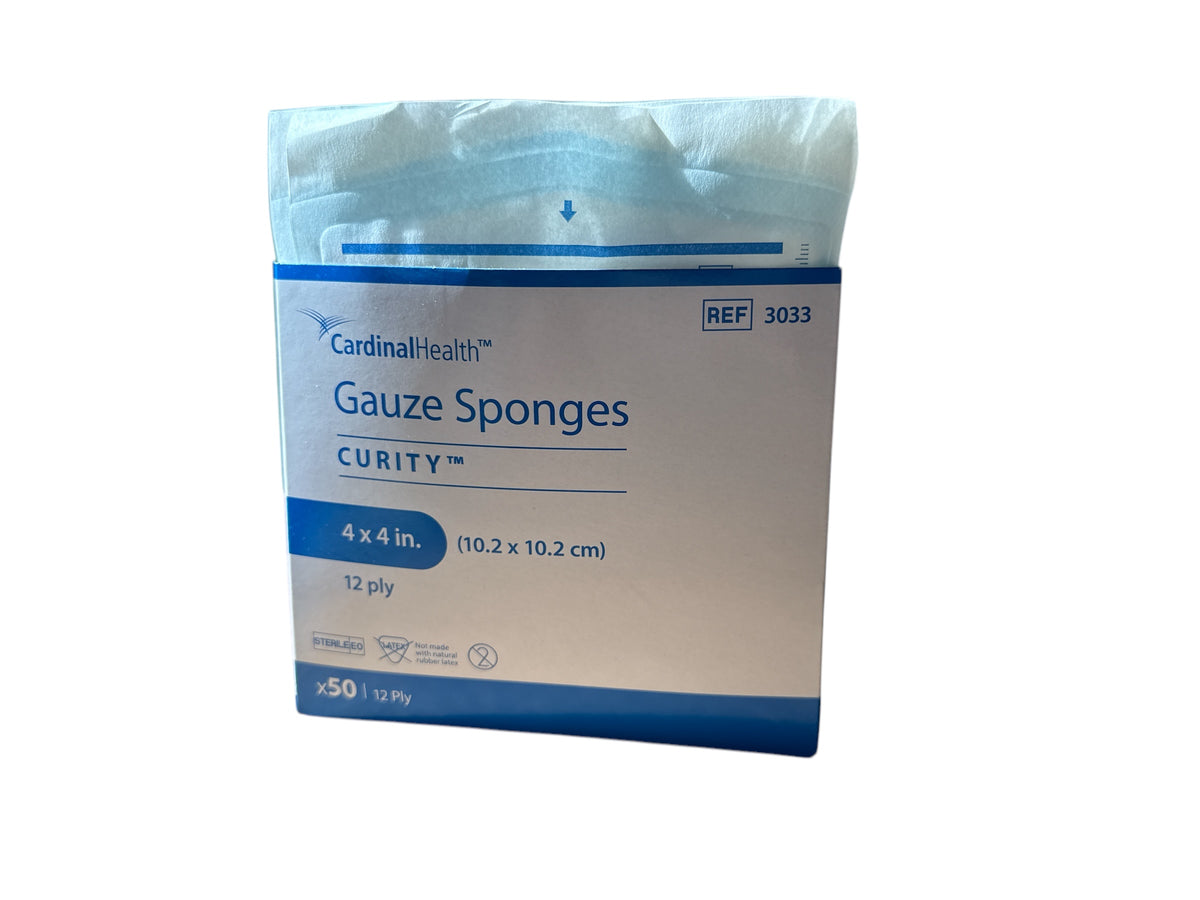 Curity™ 4x4 Sterile Gauze Sponge - 3033 — Medical Supply Surplus