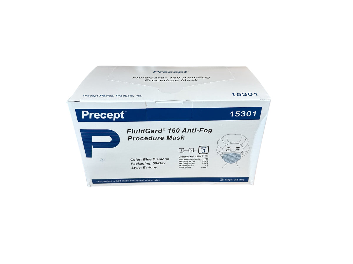 FluidGard® 160 Anti-fog Foam Procedure Mask 15301- Case of 500 ...