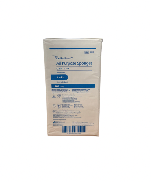 Curity™ 4x4 Non Sterile 3-Ply Gauze Sponges - 9134 — Medical Supply Surplus