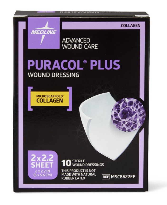 Puracol Plus 2 x 2.2 Collagen Wound Dressing — Medical Supply Surplus