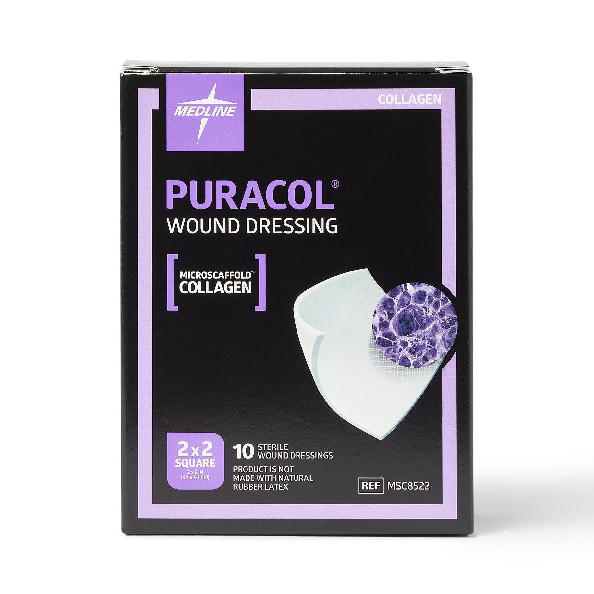 Puracol 2" x 2" Wound Dressings - Box of 10 — Medical Supply Surplus