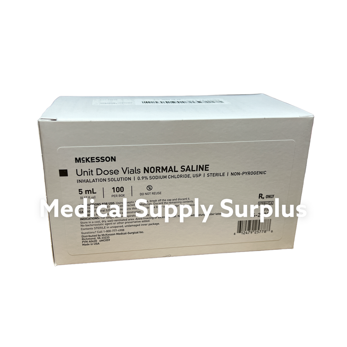 Mckesson Sodium Chloride 0.9% Inhalation Solution 5mL — Medical Supply ...